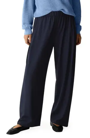 Eileen Fisher Ankle Straight Leg Jersey Pants