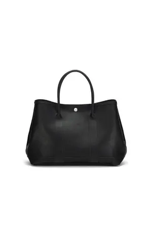 EZRA ARTHUR Audrey American Steer Leather Tote Bag - Black