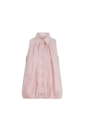 Brunello Cucinelli Striped Organza Shirt