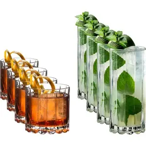 RIEDEL 8 Piece Bar Glassware Set - Clear