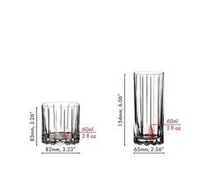 RIEDEL 8 Piece Bar Glassware Set