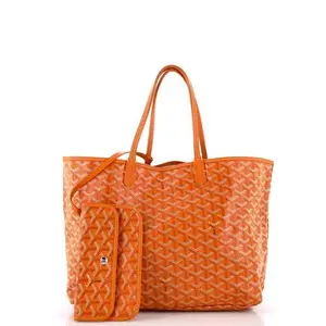 Goyard Saint Louis Tote Coated Canvas Pm - Orange