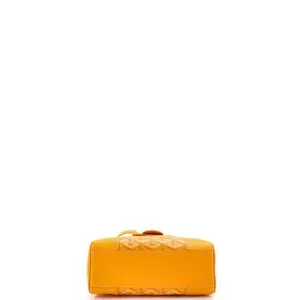 Goyard Saigon Top Handle Mini Bag Coated Canvas And Leather - Yellow