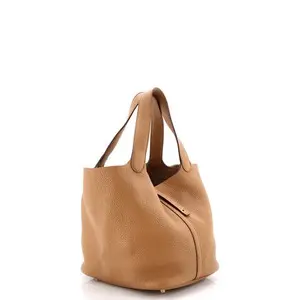 Hermès Picotin Lock Bag Clemence Mm - Brown