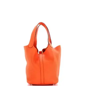Hermès Picotin Lock Bag Clemence Mm - Orange