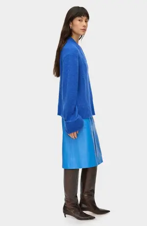 ALIGNE Olwen Leather Knee-length Skirt