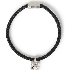 Off-White Arrow Leather Bracelet - Black