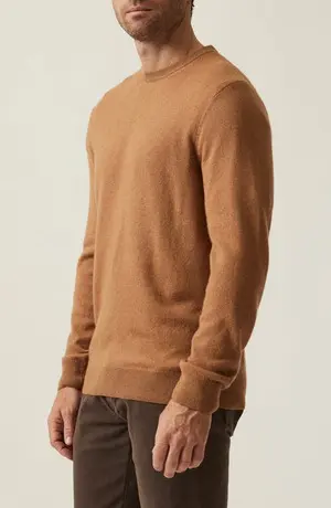34 Heritage Cashmere Blend Crewneck Sweater - Tobacco