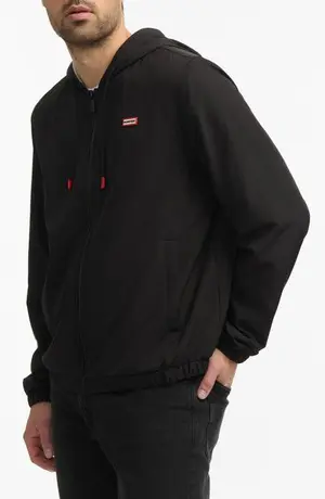 Hunter Baltico Reversible Water Repellent Jacket - Black/red