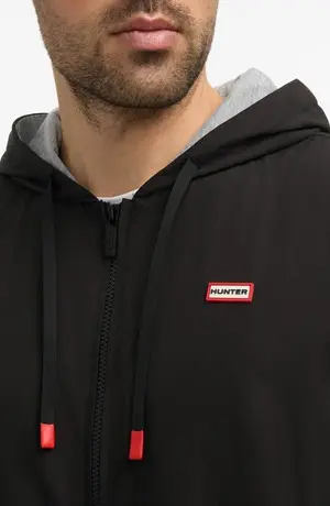 Hunter Baltico Reversible Water Repellent Jacket - Black/red