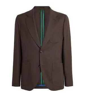 Paul Smith Wool Patch-pocket Blazer - Brown