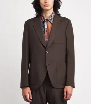 Paul Smith Wool Patch-pocket Blazer - Brown