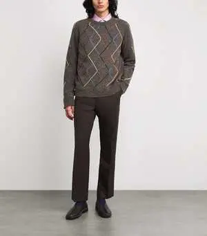 Paul Smith Wool-cotton Argyle Sweater