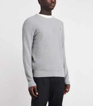 Rlx Ralph Lauren Textured Cotton-blend Crew Neck Sweater