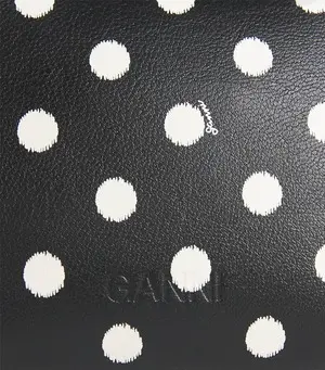 GANNI Recycled Leather Polka Dot Coin Purse