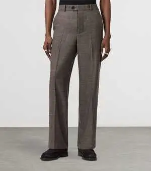 ALLSAINTS Wool-blend Check Clover Trousers
