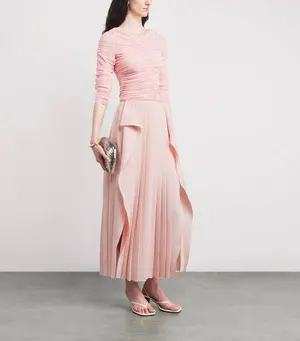 VORANIDA Pleated Mira Midi Skirt