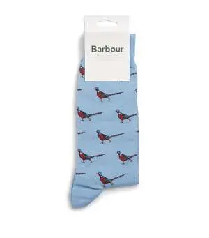 Barbour Cotton-blend Mavin Socks - Blue