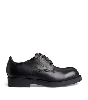 MAISON MARGIELA Leather Derby Shoes - Black