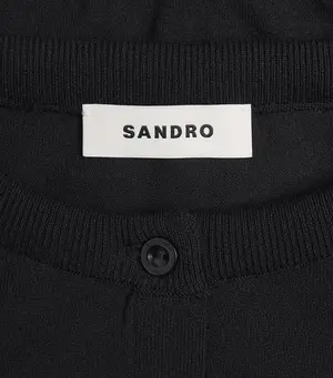 Sandro Cotton-blend Cardigan - Black