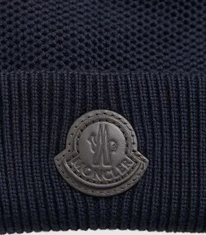 Moncler Wool Beanie - Blue