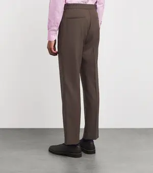 Paul Smith Wool Elasticated Straight Trousers
