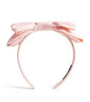 MAMA LUMA Grosgrain Bow Headband - Pink