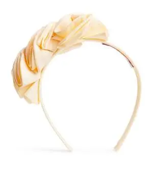 JESSIE AND JAMES Sweet Pea Floral Headband - Yellow