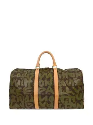 LOUIS VUITTON X Stephen Sprouse 2001 Graffiti Keepall 50 Duffle Bag - Brown