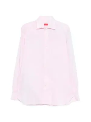 Isaia Spread Collar Shirts For Men