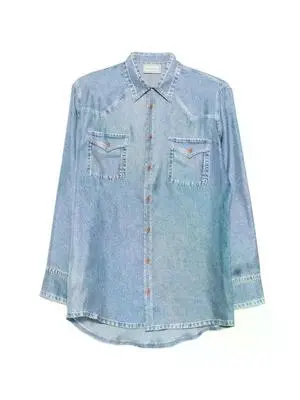 PIERRE-LOUIS MASCIA Pocket Shirt - Blue