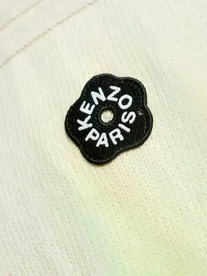 Kenzo Zip-fastening Flower-appliqué Cardigan