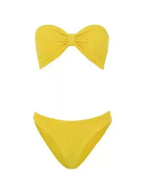Hunza G Textured Bikini Set - Yellow