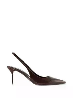 Paris Texas Lidia Point-toe Slingback Pumps - Brown