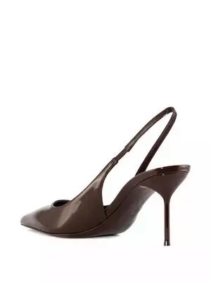 Paris Texas Lidia Point-toe Slingback Pumps - Brown