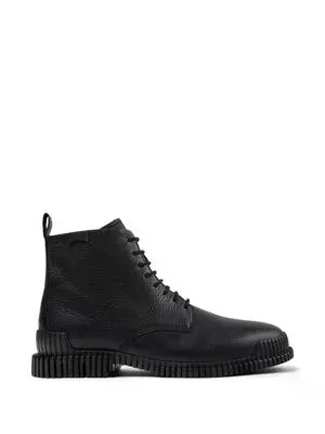Camper Pix Leather Boots - Black