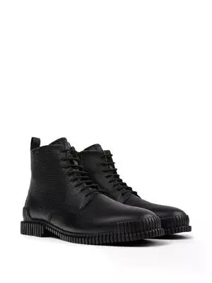 Camper Pix Leather Boots - Black