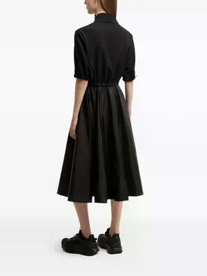 Moncler Logo Patch Midi Dress