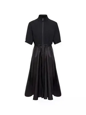 Moncler Logo Patch Midi Dress