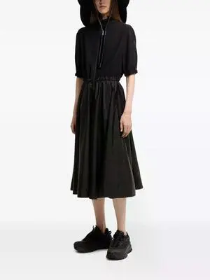 Moncler Logo Patch Midi Dress