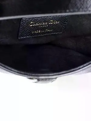 Dior Saddle Handbag Leather Mini Shoulder Bag - Black