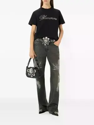 Blumarine Eyelet-embellished Jeans