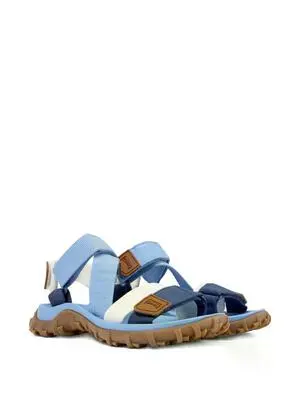 Camper Strap Platform Sandals - Blue