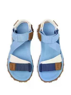 Camper Strap Platform Sandals - Blue