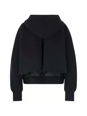 Sacai Zip-fastening Hoodie - Black