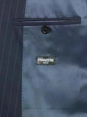 FRANZESE COLLECTION Pinstripe Double-breasted Suit - Blue
