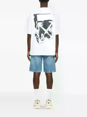 Off-White Half Arrow Denim Shorts