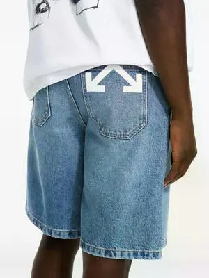 Off-White Half Arrow Denim Shorts