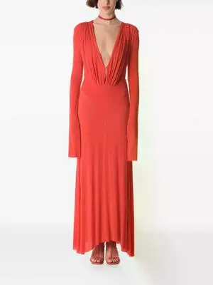 MANURI Long-sleeve Maxi Dress