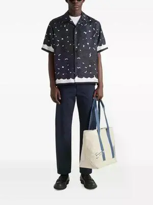 Givenchy Shirt In Silk With Flowers Print - Blue